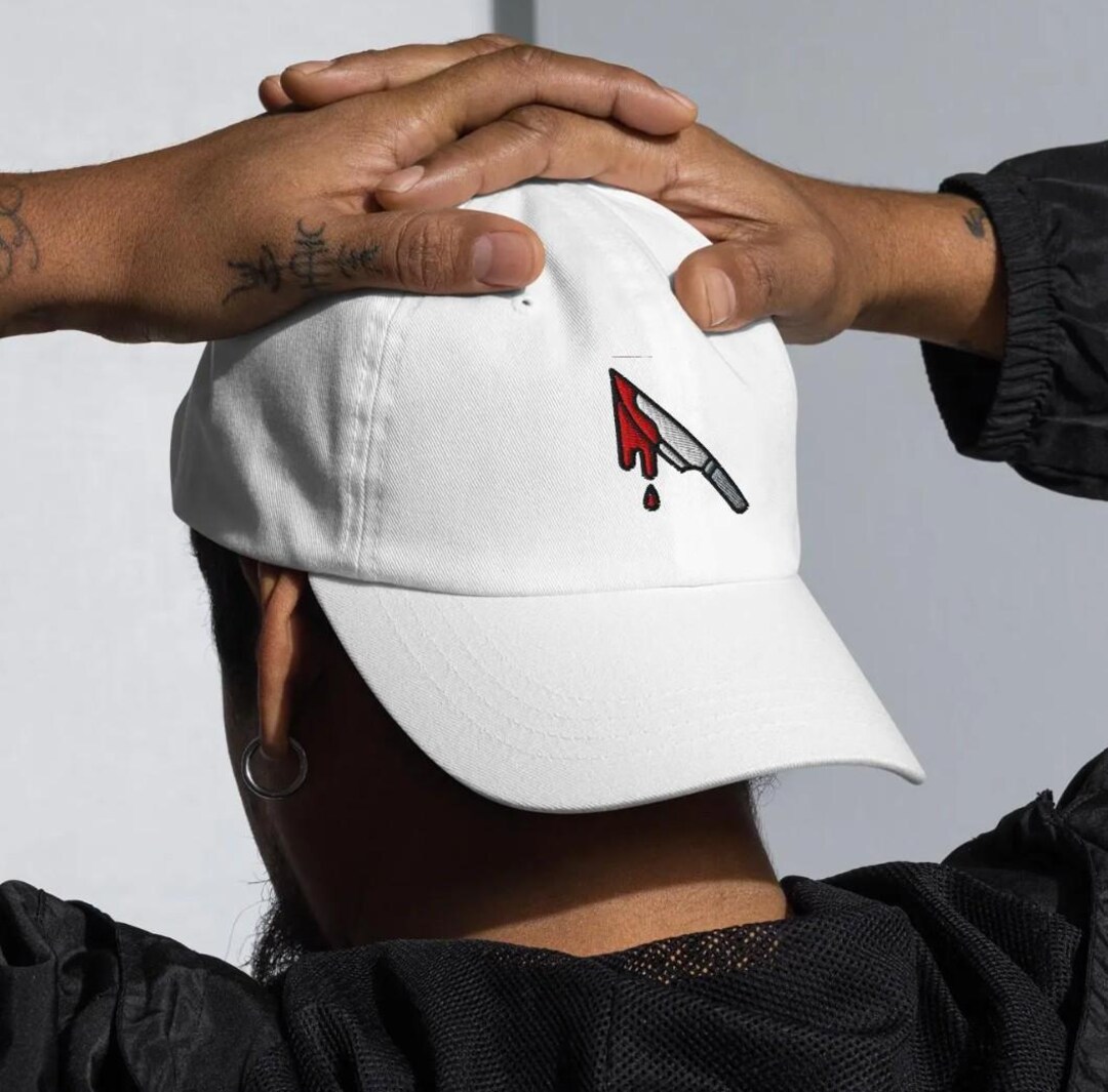 Embroidered Knife Dad Hat: Unisex Horror Baseball Cap, Gothic ...