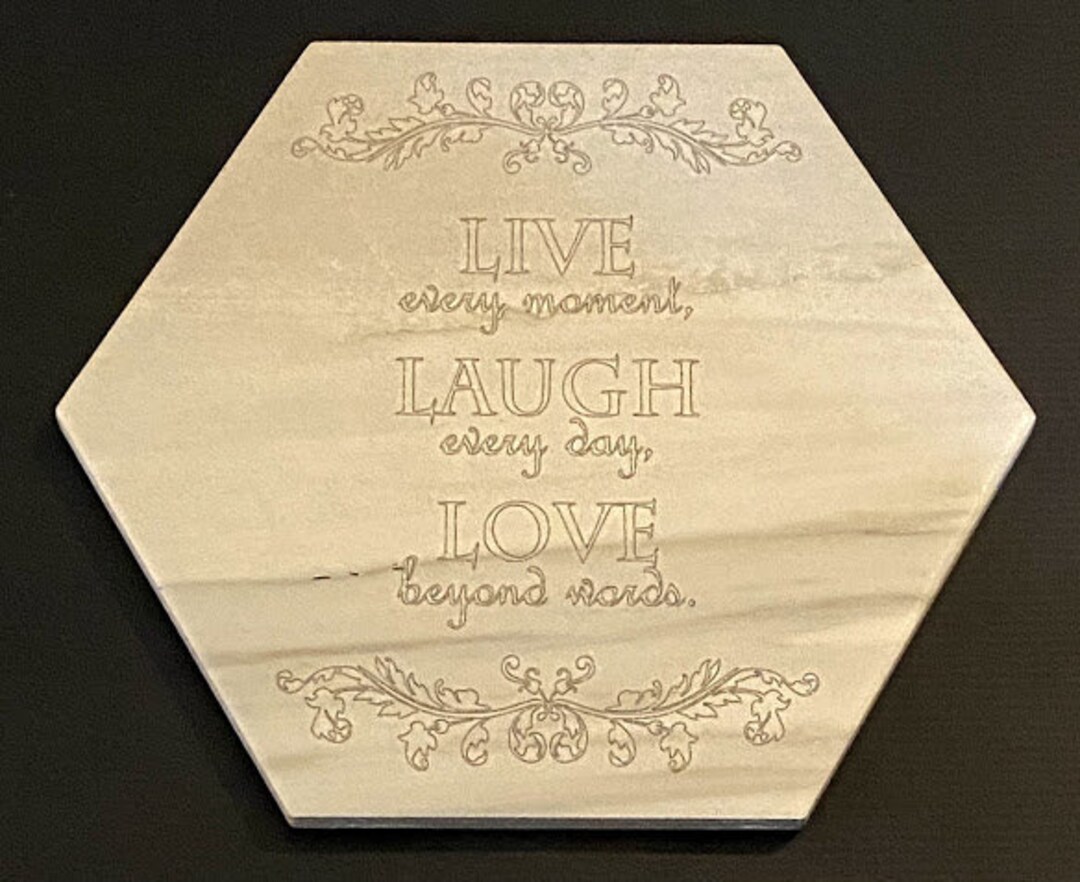 Trivet 8 Inch Ceramic. Live,laugh,love Meme. Classic Poem. - Etsy