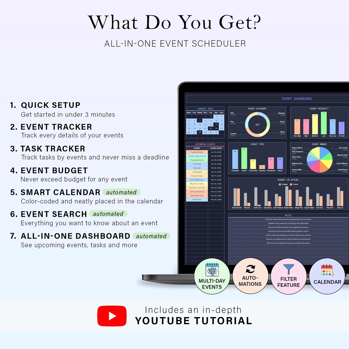 Event Calendar Event Scheduler Template Events Planner Multi-day Event ...
