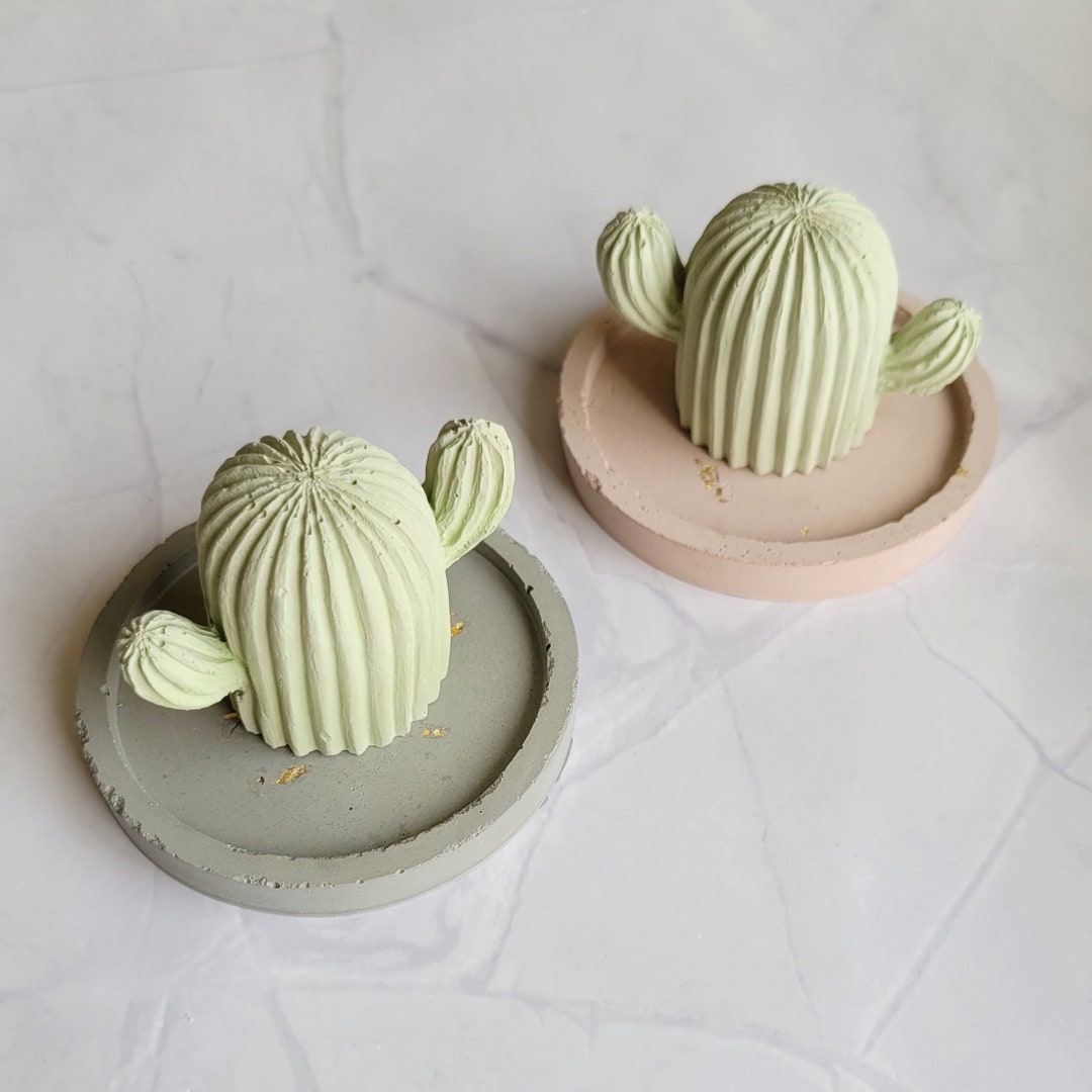 Cement Cactus Passive Diffuser - Modern Minimal Décor for Essential ...