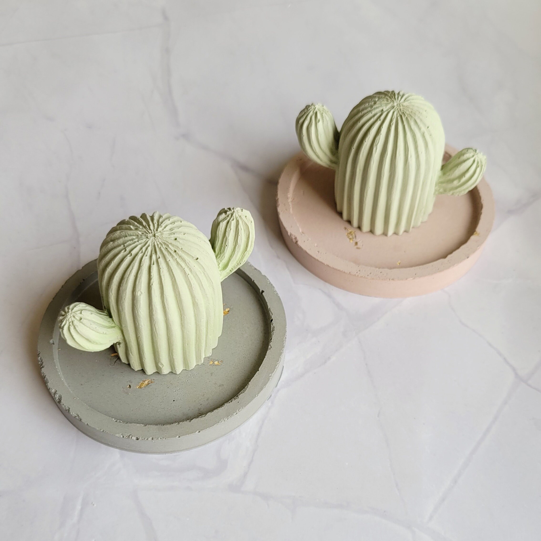 Cement Cactus Passive Diffuser - Modern Minimal Décor for Essential ...