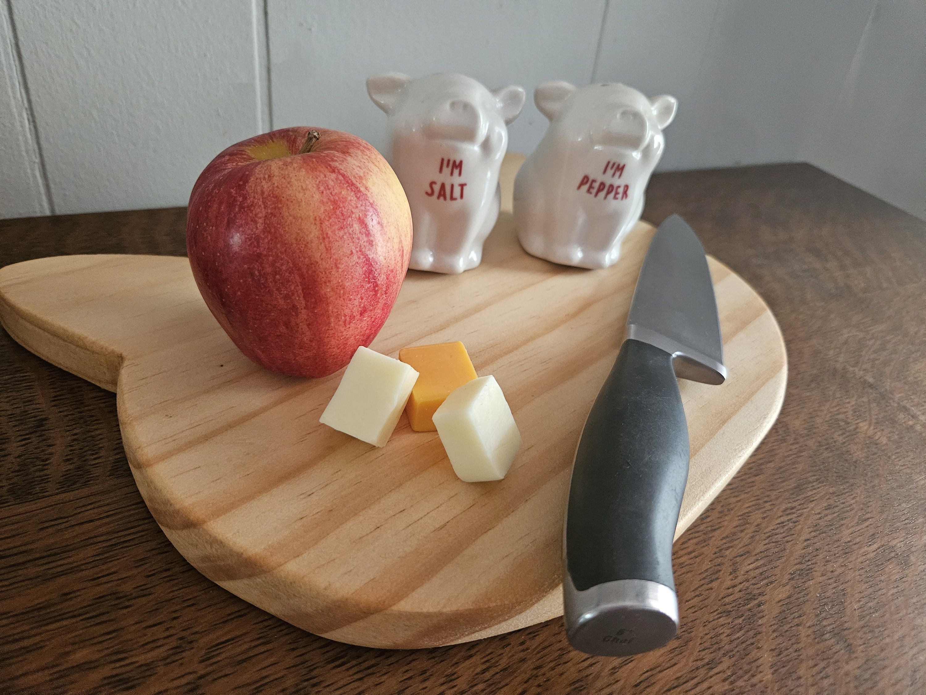 Cute Cat Cutting Board Small Round Cutting Board Wooden - Etsy