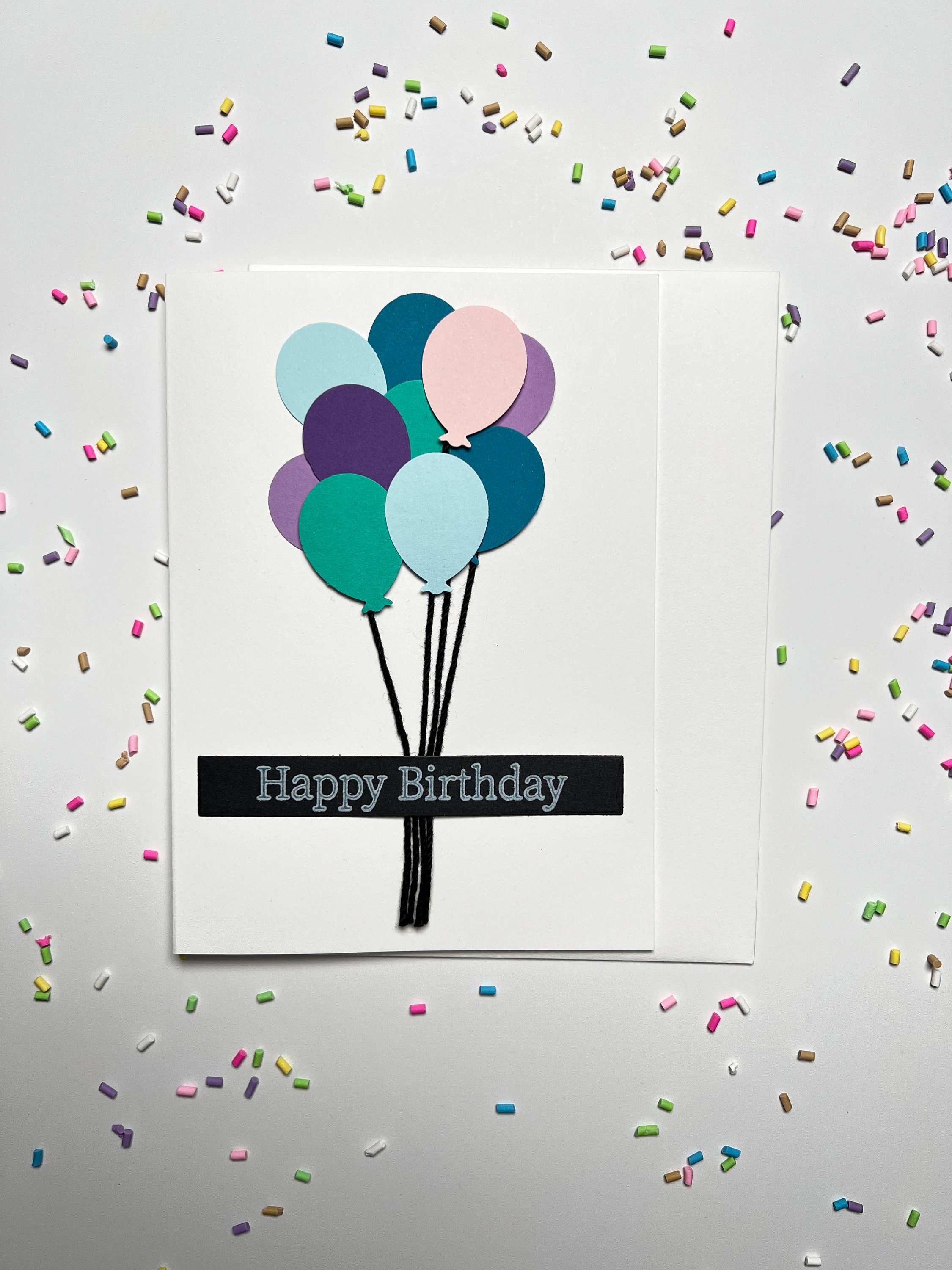 Happy Birthday Cards Birthday Balloon Cards Handmade Birthday Card - Etsy