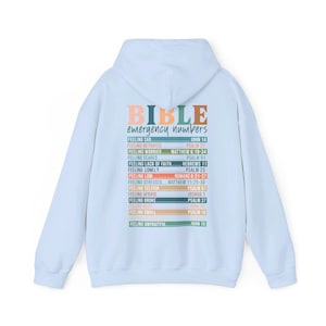 Bible Sayings Hoodie, Verses From Bible Sweatshirt, Christian ...