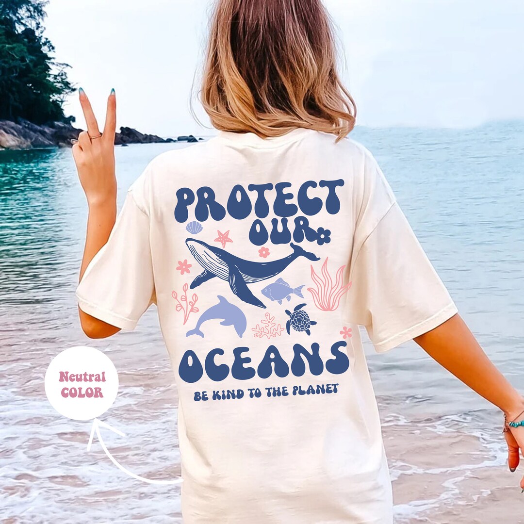 Protect Our Oceans Shirt, Save Our Oceans Tee, Aesthetic Shirt, Preppy ...