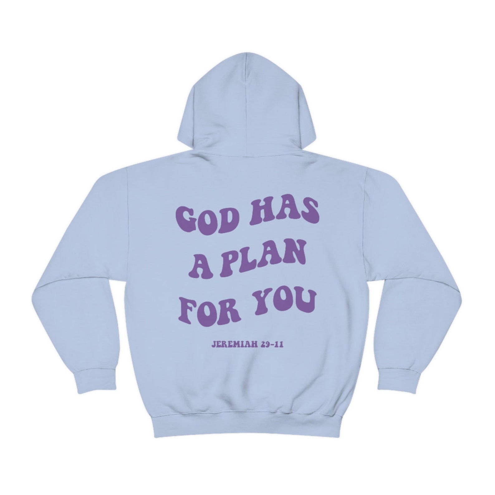 God Has Plan Hoodie Aesthetic Hoodie Words on Back Hoodie - Etsy
