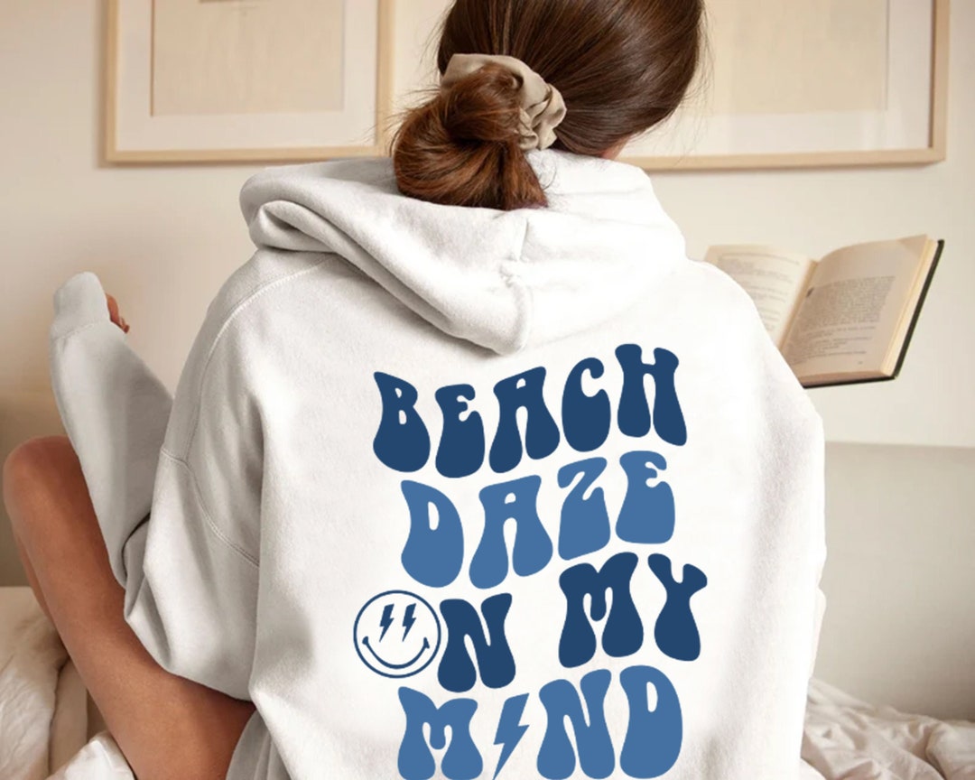 Preppy Beach Hoodie, Beach Sweatshirt, Soft Beach Sweatshirt, Cozy ...