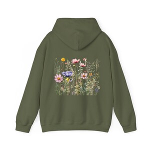 Flowers Hoodie, Botanical Hoodie, Aesthetic Sweatshirt, Floral ...