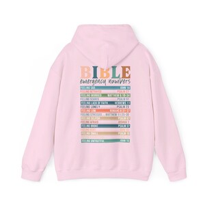 Bible Sayings Hoodie, Verses From Bible Sweatshirt, Christian ...