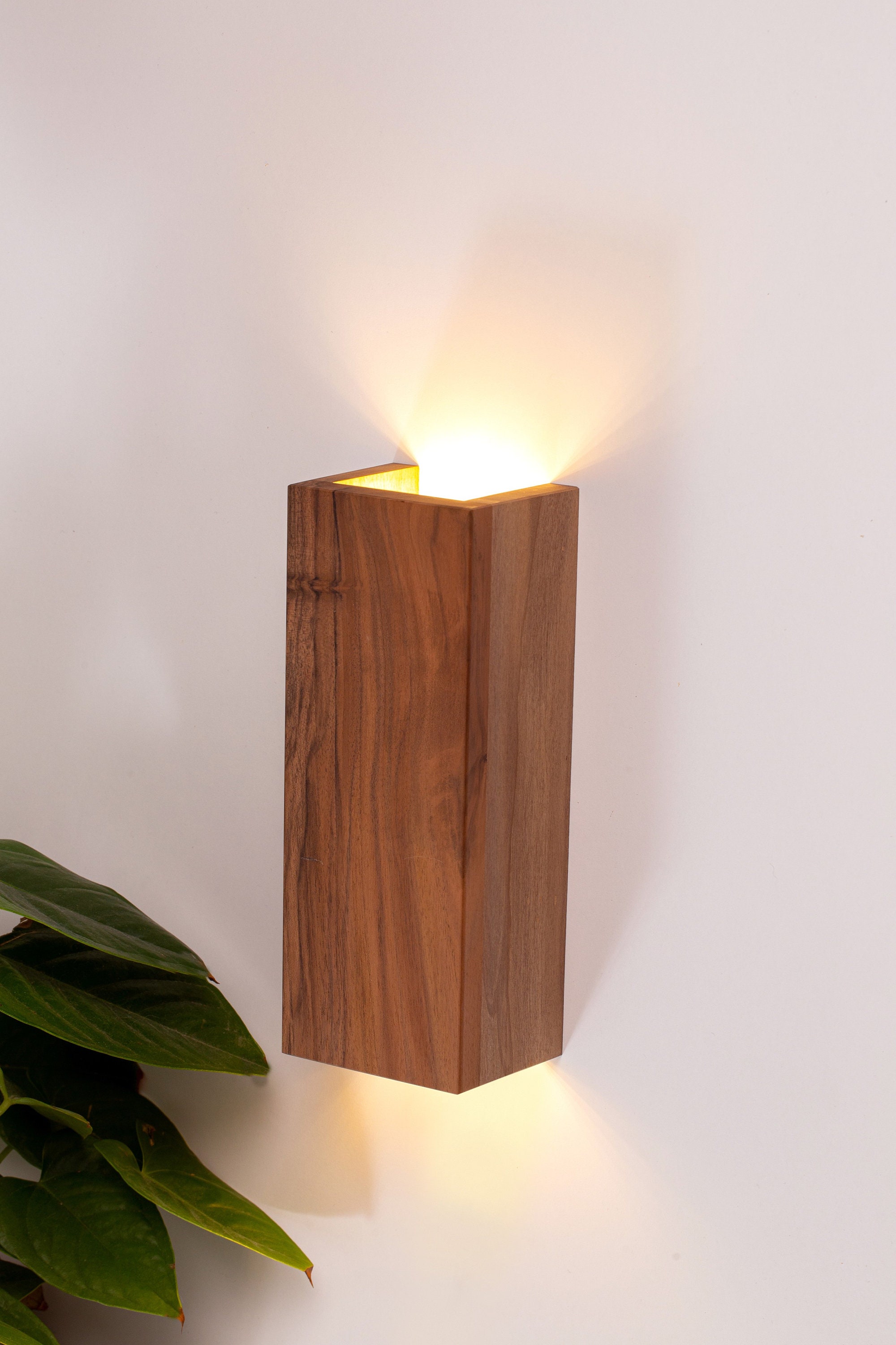 Wooden Wall Sconce Lamp , Wood Wall Sconces , Industrial Decor Lighting ...