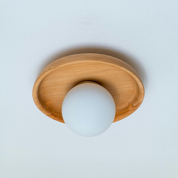Wood Ceiling Light - Etsy