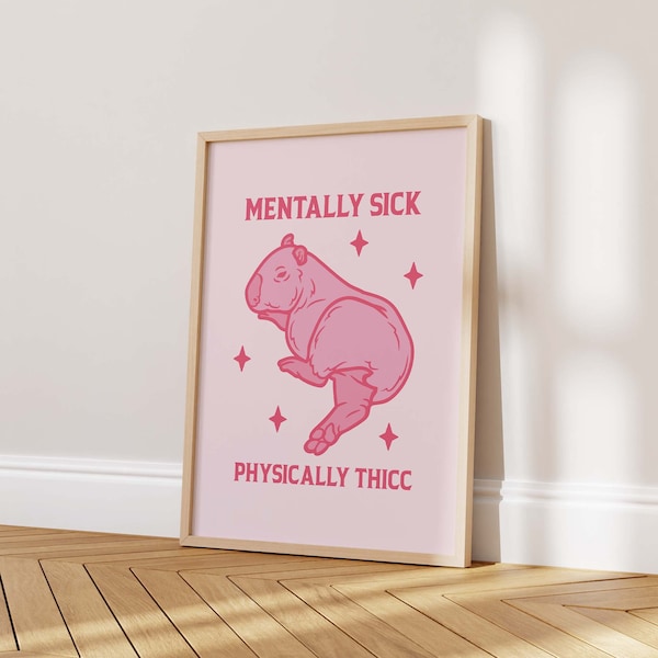 Sick Capybara - Etsy