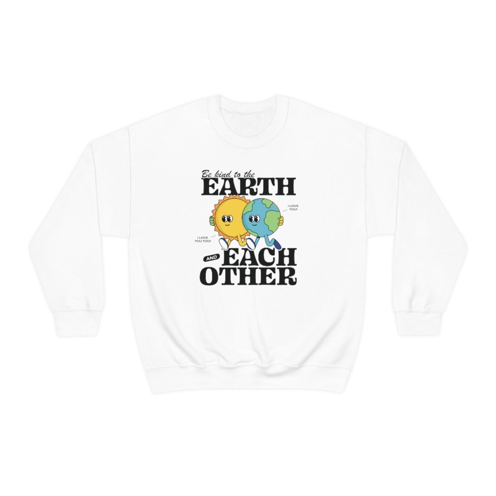 Be Kind to the Earth and Each Other Crewneck Sweatshirt Vintage VSCO ...