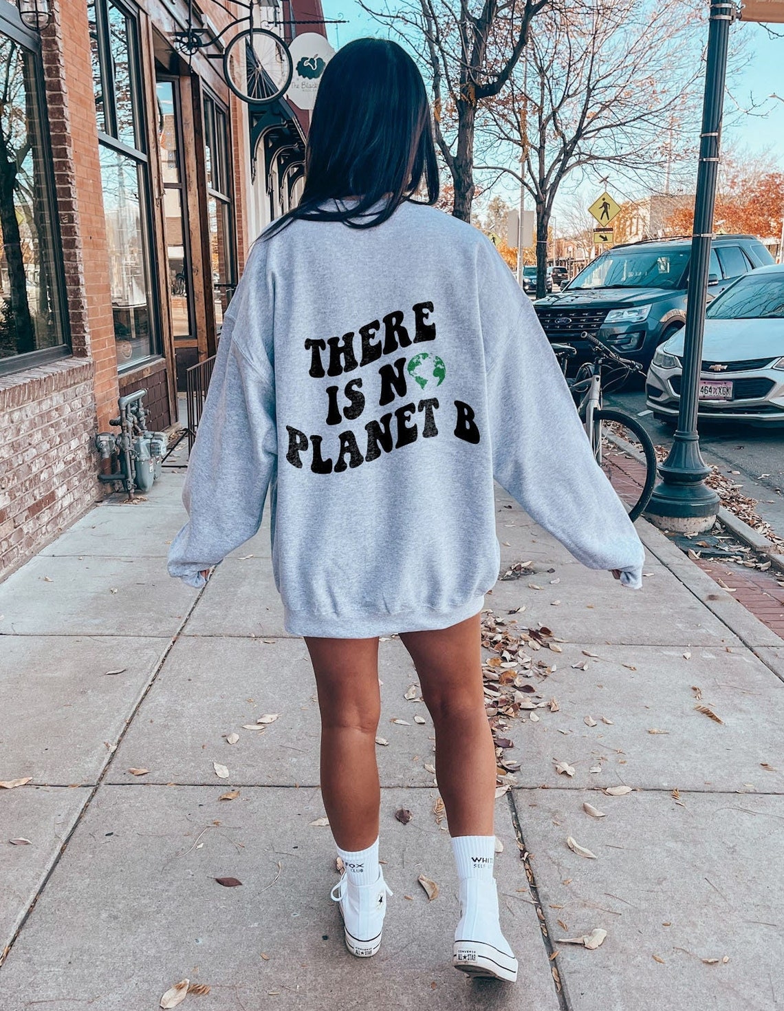 There is No Planet B Granola Girl Aesthetic Sweatshirt Climate Change ...