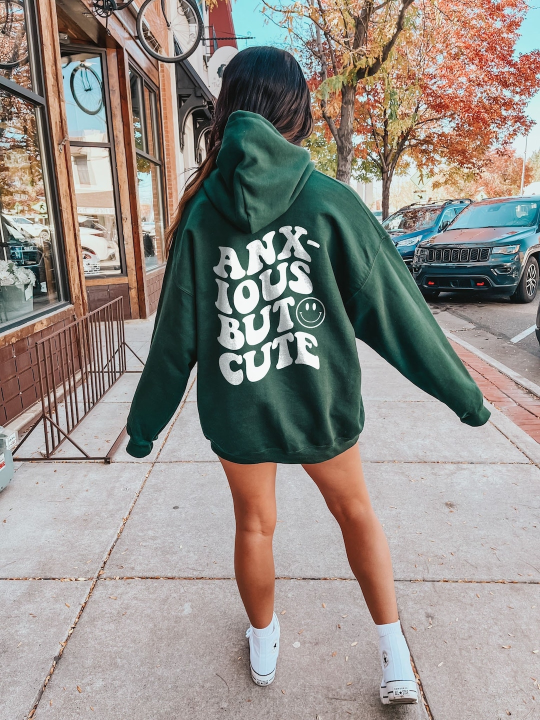 Anxious but Cute Mental Health Sweatshirt Mental Health Shirt Trendy ...