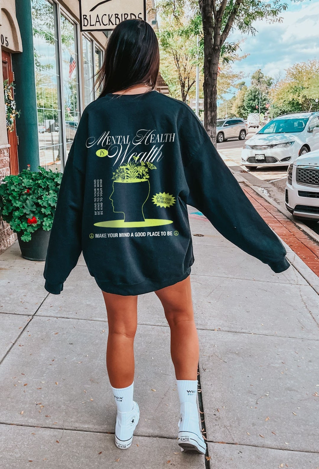 Mental Health is Wealth Retro Mental Health Sweatshirt Be Kind to Your ...