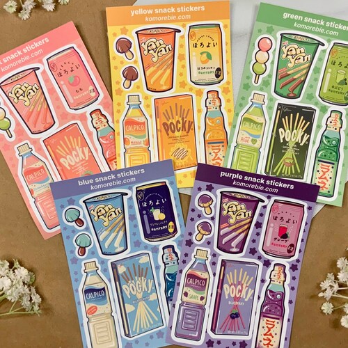 Pocky Sticker Asian Snack Sticker Cute Sticker Stickers - Etsy
