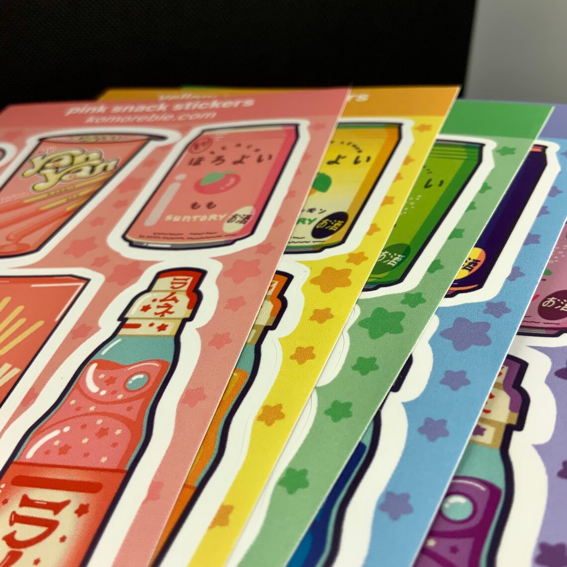 Snack Sticker Sheets | Etsy