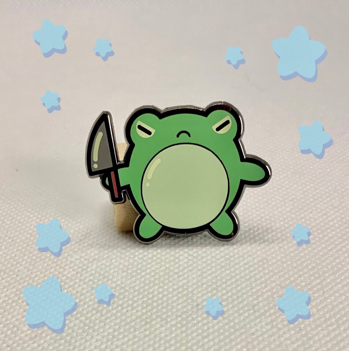 Knife Frog Enamel Pin - Etsy