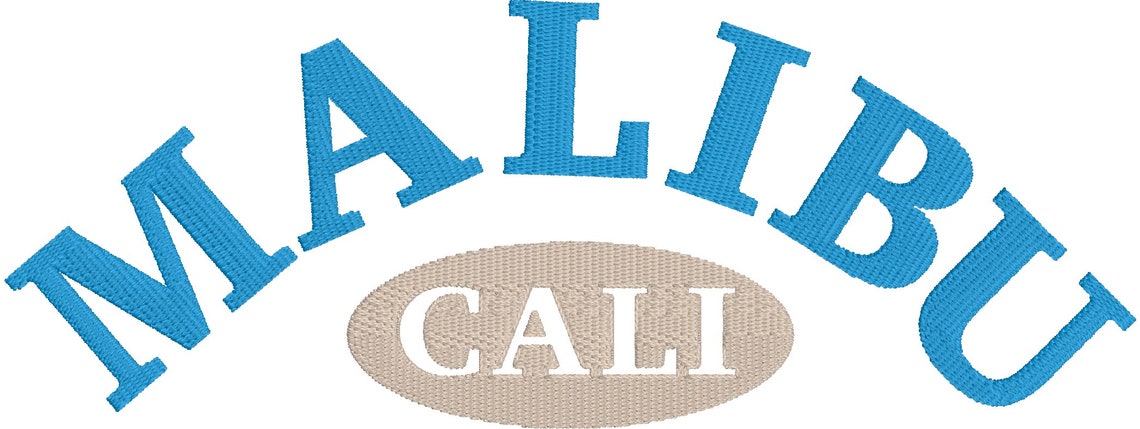 Malibu Cali/california Embroidery Download - Etsy