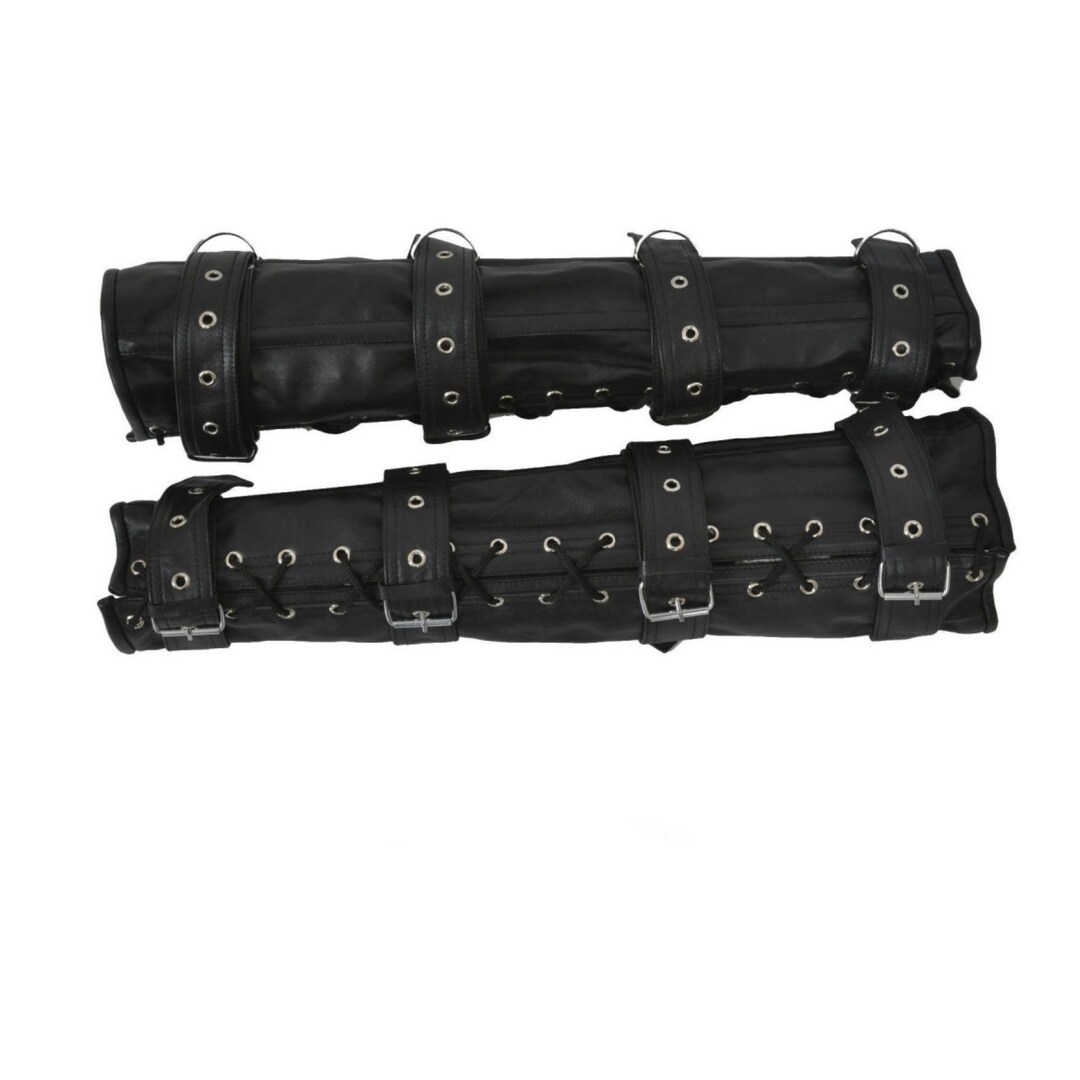 Genuine Leather Bondage Leg Restraints Binders Steel Boned No - Etsy