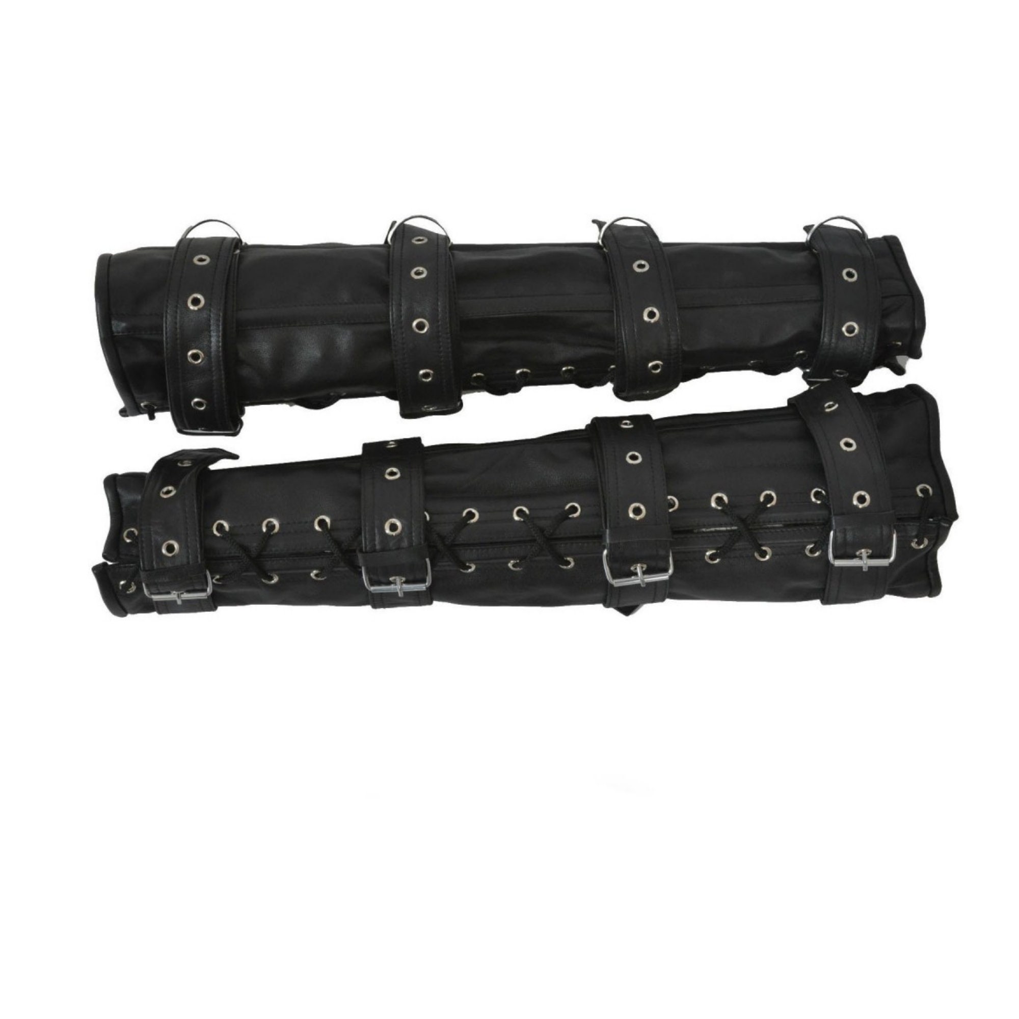Genuine Leather Bondage Leg Restraints Binders Steel Boned No - Etsy