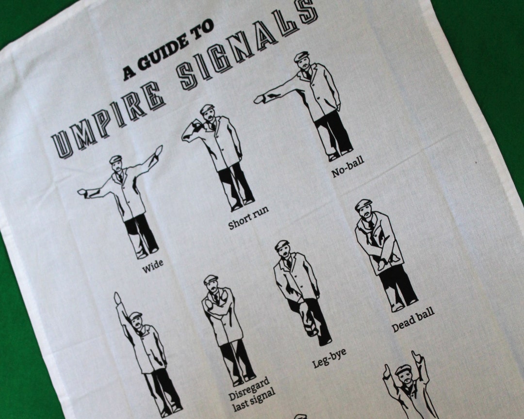 Cricket Umpire Signals Teatowel - Etsy