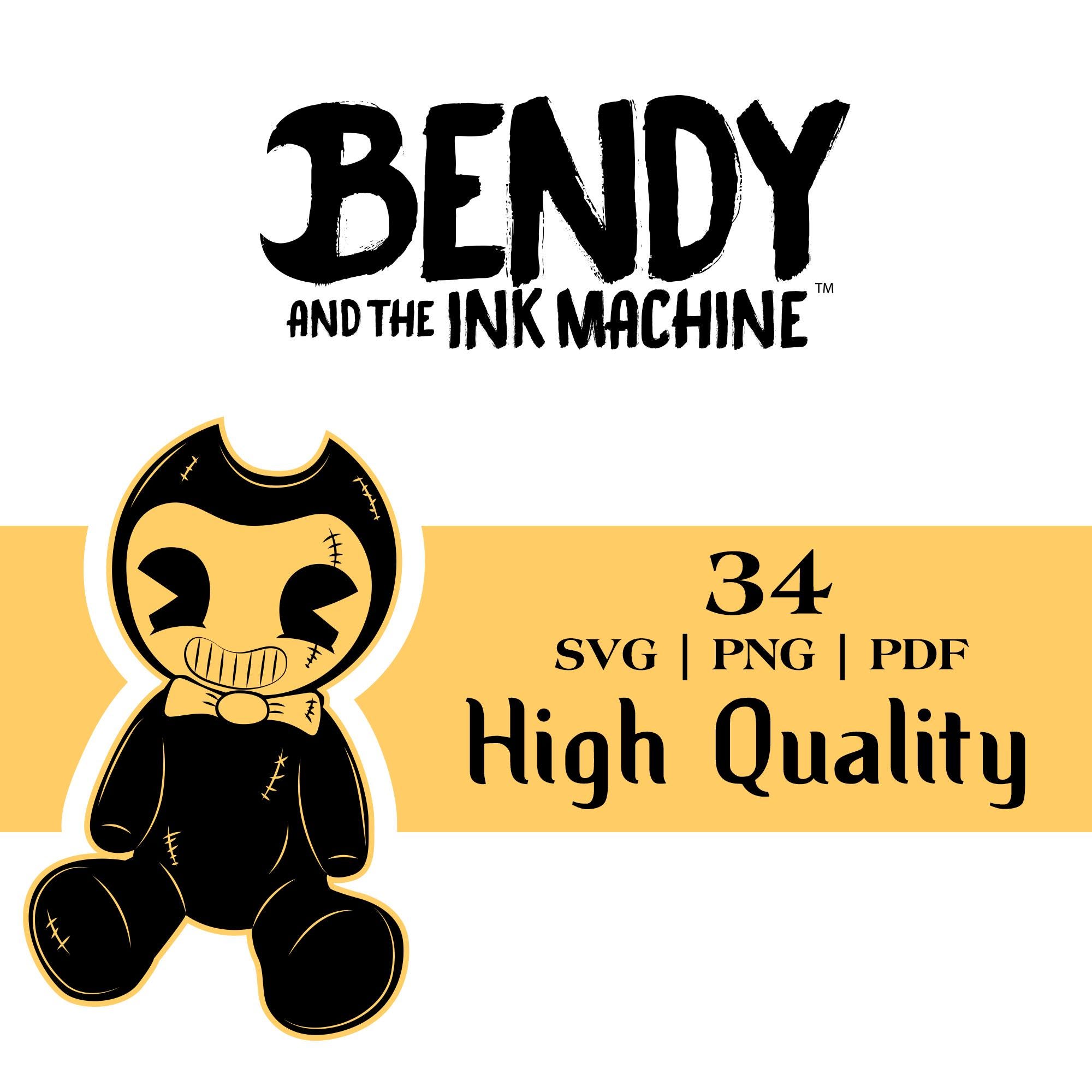 Bendy Digital Art Pack SVG, PNG, PDF Files for Sublimation, Embroidery ...