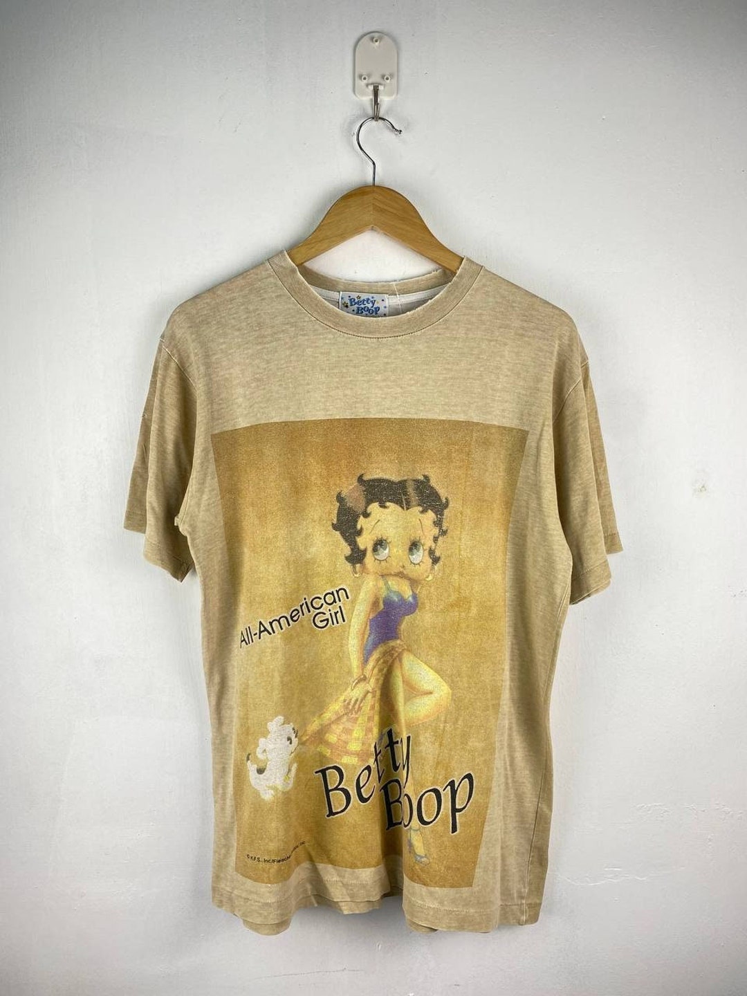 Vintage 1990s Distressed Betty Boop Cartoon Graphic Promo T-shirt / 90s ...