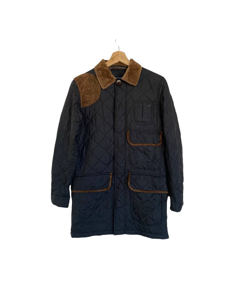 Ralph Lauren Quilted Jacket Parka Patchwork Corduroy Jacket - Etsy