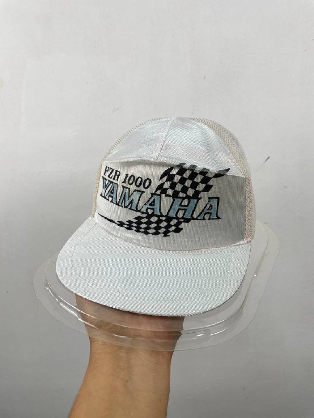 Vintage Yamaha Trucker Cap Racing JDM Japan Hat Mesh Yamaha White One ...