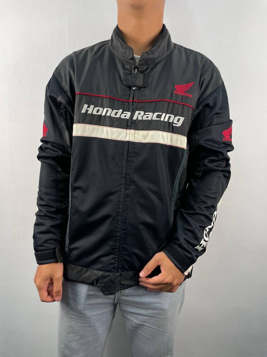 Vintage Honda Bomber Jacket Honda Racing Ride Jacket JDM Motorsport ...