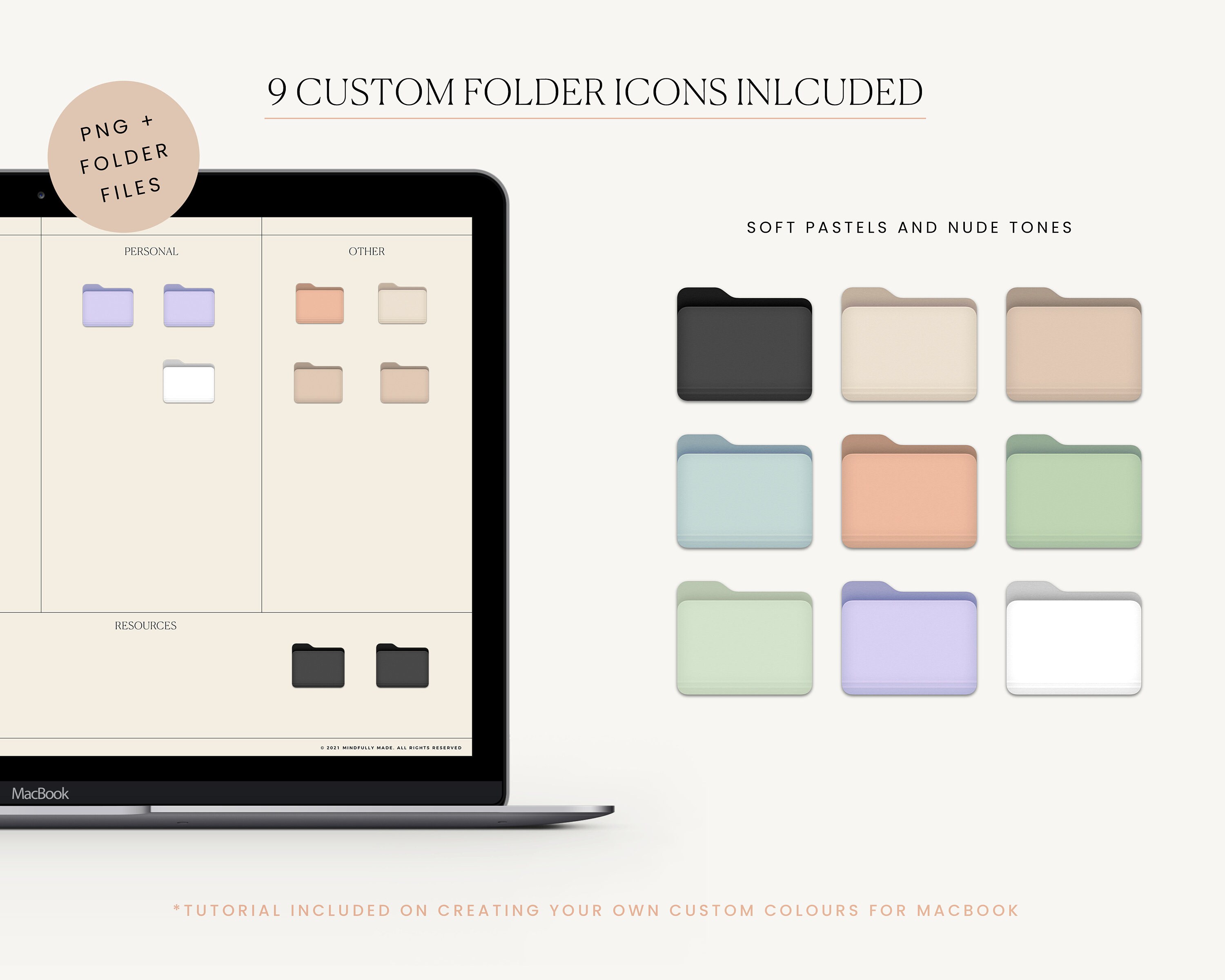 Minimal Elegant Aesthetic Digital Desktop Wallpaper Organiser With ...