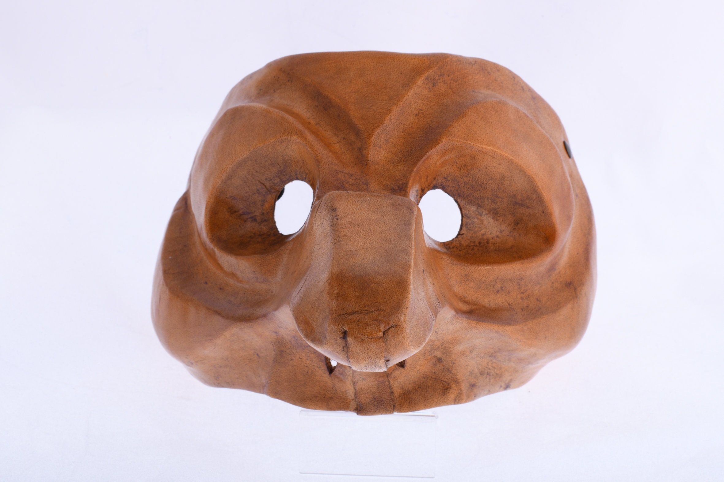 Zanni Handmade Traditional Commedia Dell'arte Leather Mask - Etsy UK