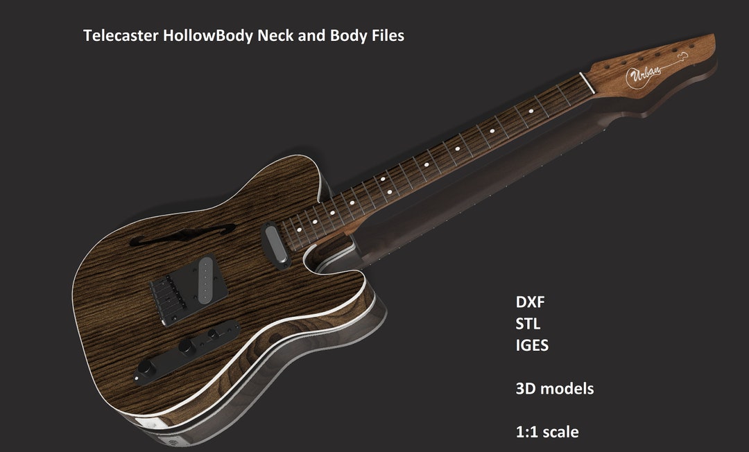 Fender Telecaster Hollow Body Design for CNC Router Machine or to Hand ...