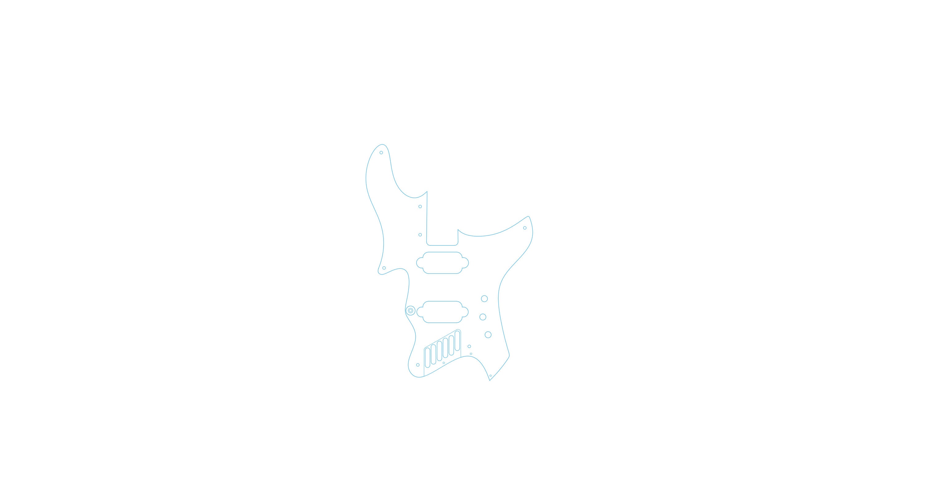 Custom Guitar Design for CNC Router Machine or to Hand Craft. Includes ...