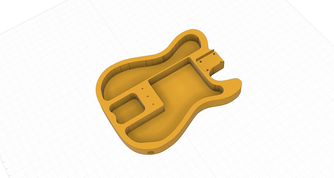 Fender Telecaster Hollow Body 2D Digital Files Design for Cnc - Etsy