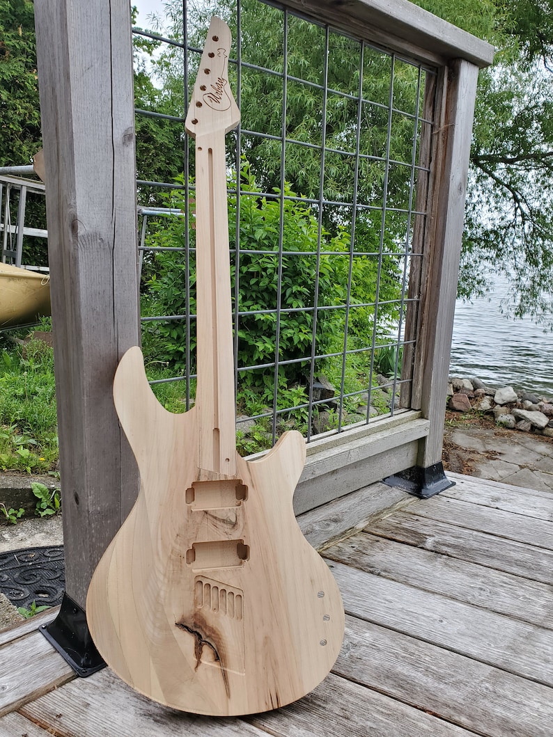 Custom Guitar Design for CNC Router Machine or to Hand Craft. Includes ...