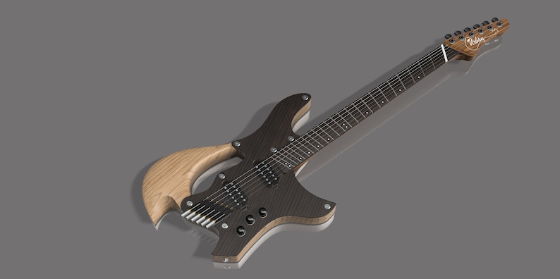 Custom Guitar Design for CNC Router Machine or to Hand Craft. Includes ...