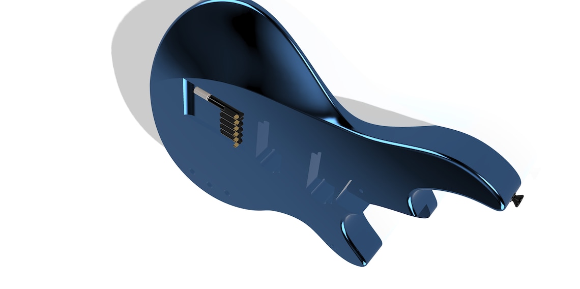 2D Digital Files Custom Guitar Design for Cnc Router Machine or to Hand ...