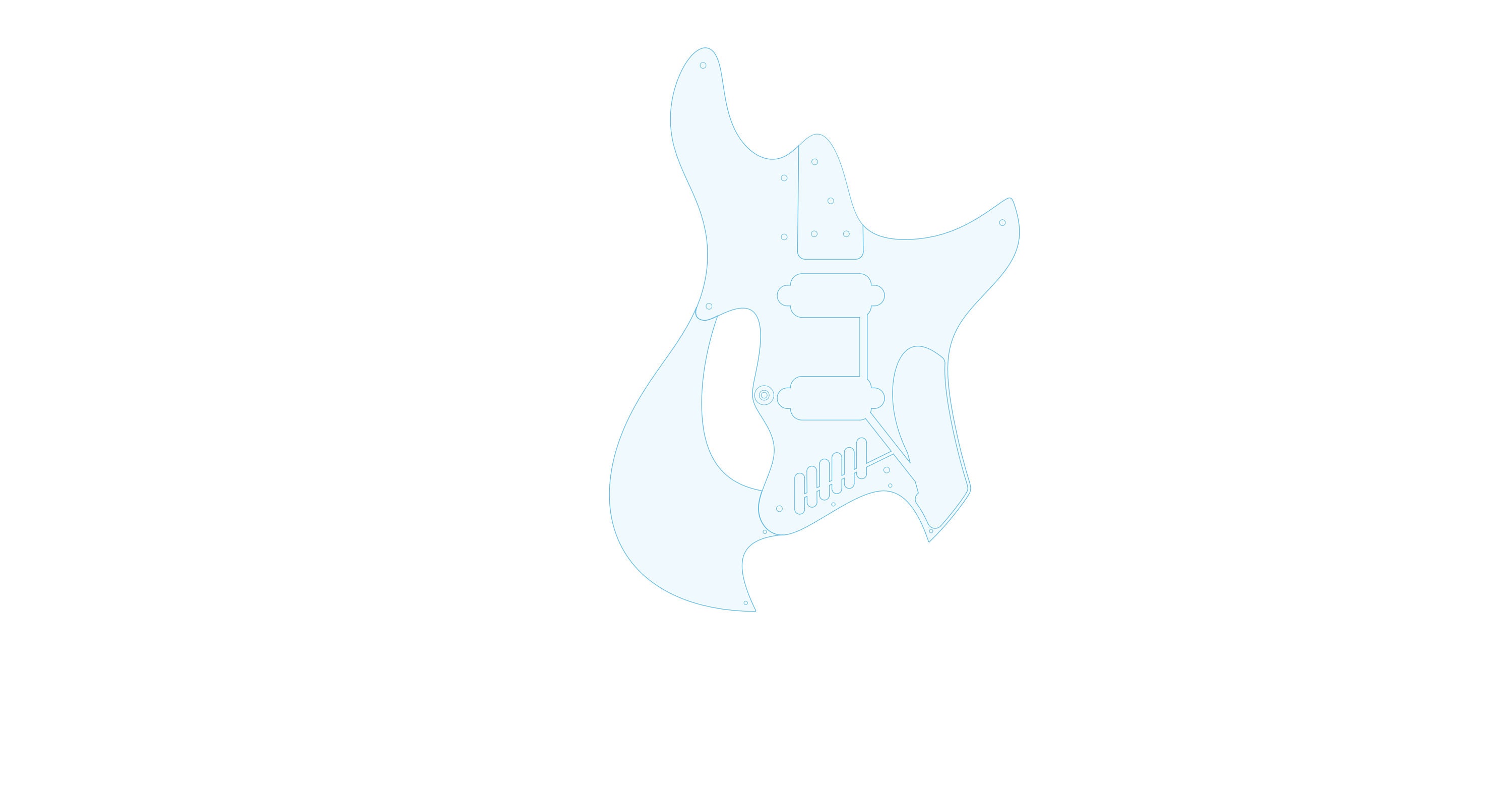 Custom Guitar Design for CNC Router Machine or to Hand Craft. Includes ...