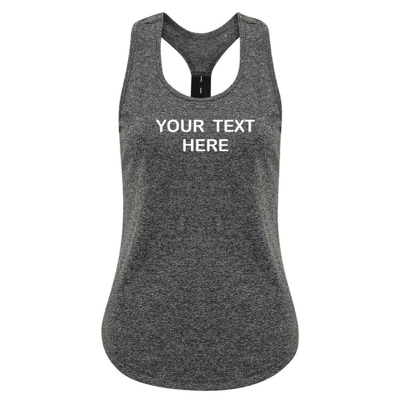 Ladies Personalised Gym Running Vest Gym Tank Top Custom - Etsy UK