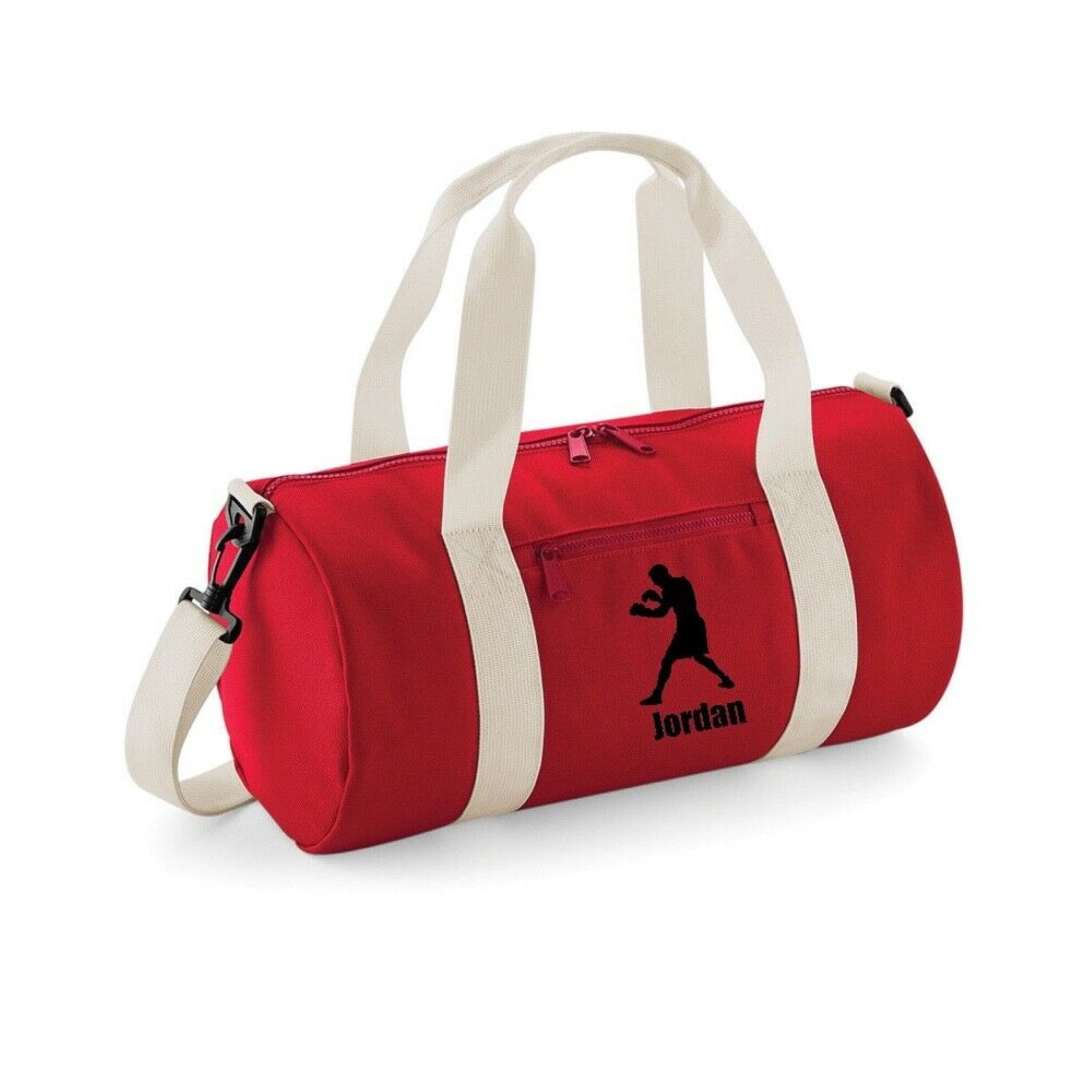 Boys Personalised Boxing Barrel Bag Kids Sport Gym Holdall Childrens ...