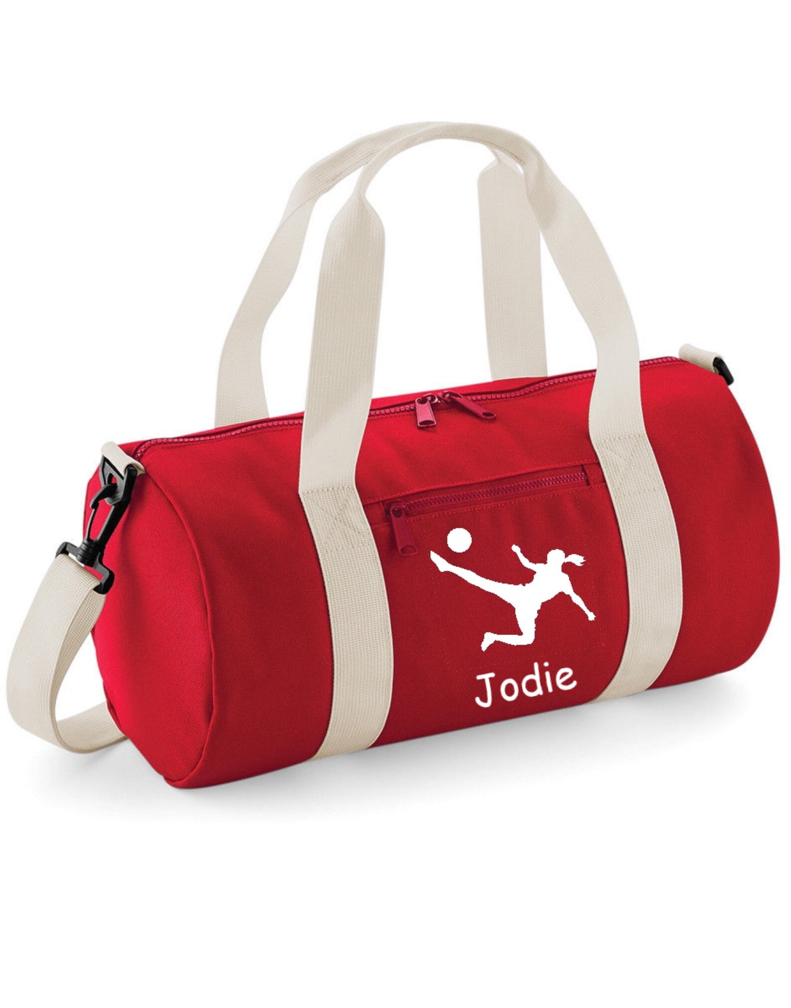 Girls Personalised Footballer Barrel Bag Kids Sports Gym - Etsy