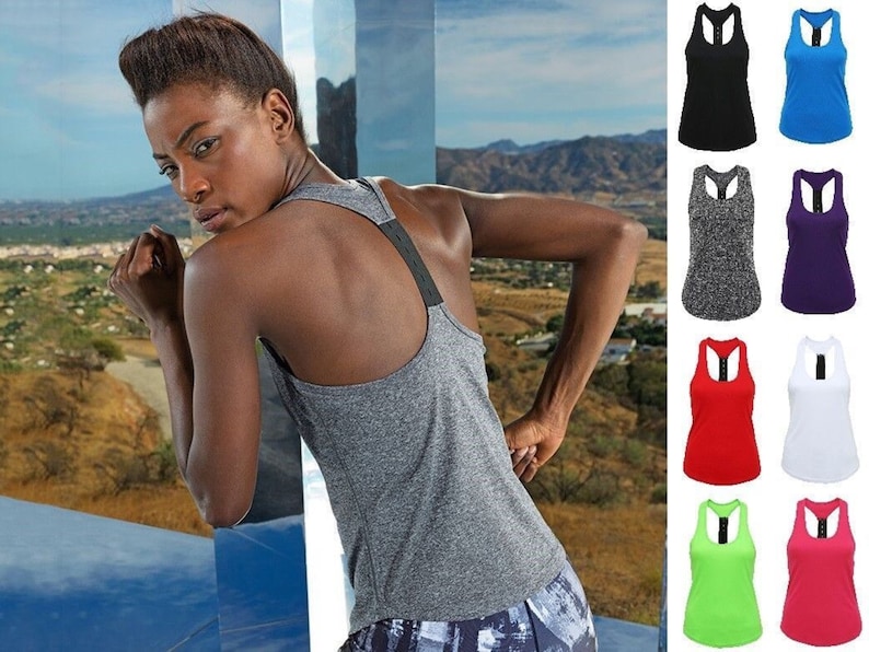 Ladies Personalised Gym Running Vest Gym Tank Top Custom - Etsy UK