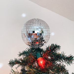 Disco Ball Christmas Tree Topper - Etsy
