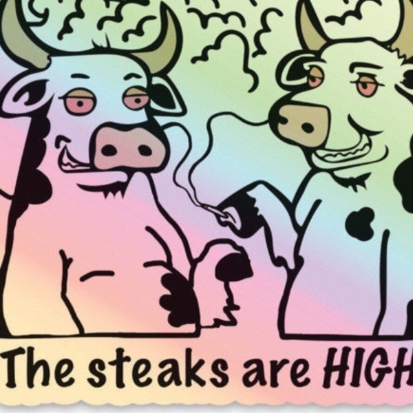 Weed High Sticker - Etsy