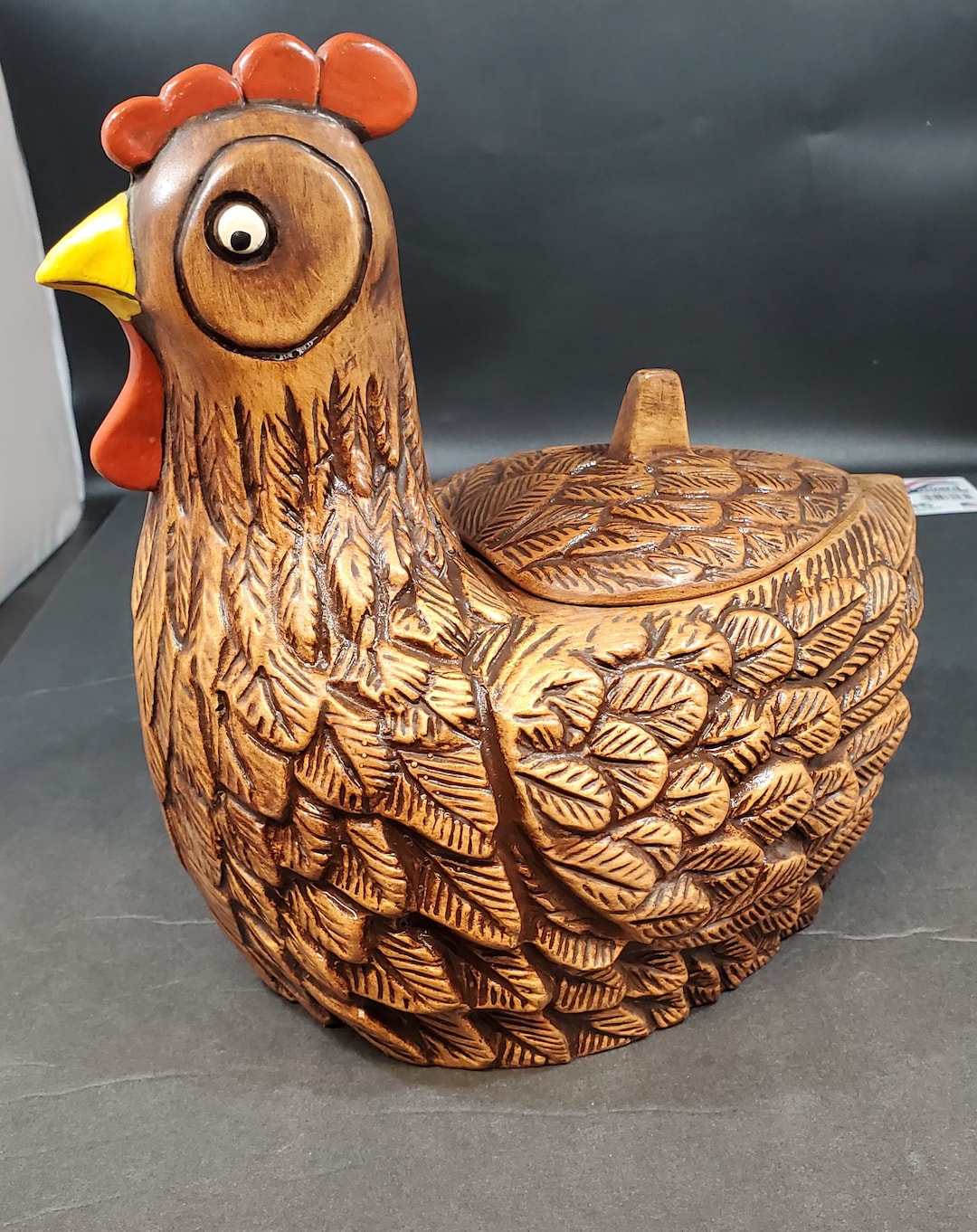 Vintage Treasure Craft Ceramic Chicken Cookie Jar 10 - Etsy