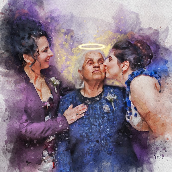 Personalized Photo of Deceased - Etsy