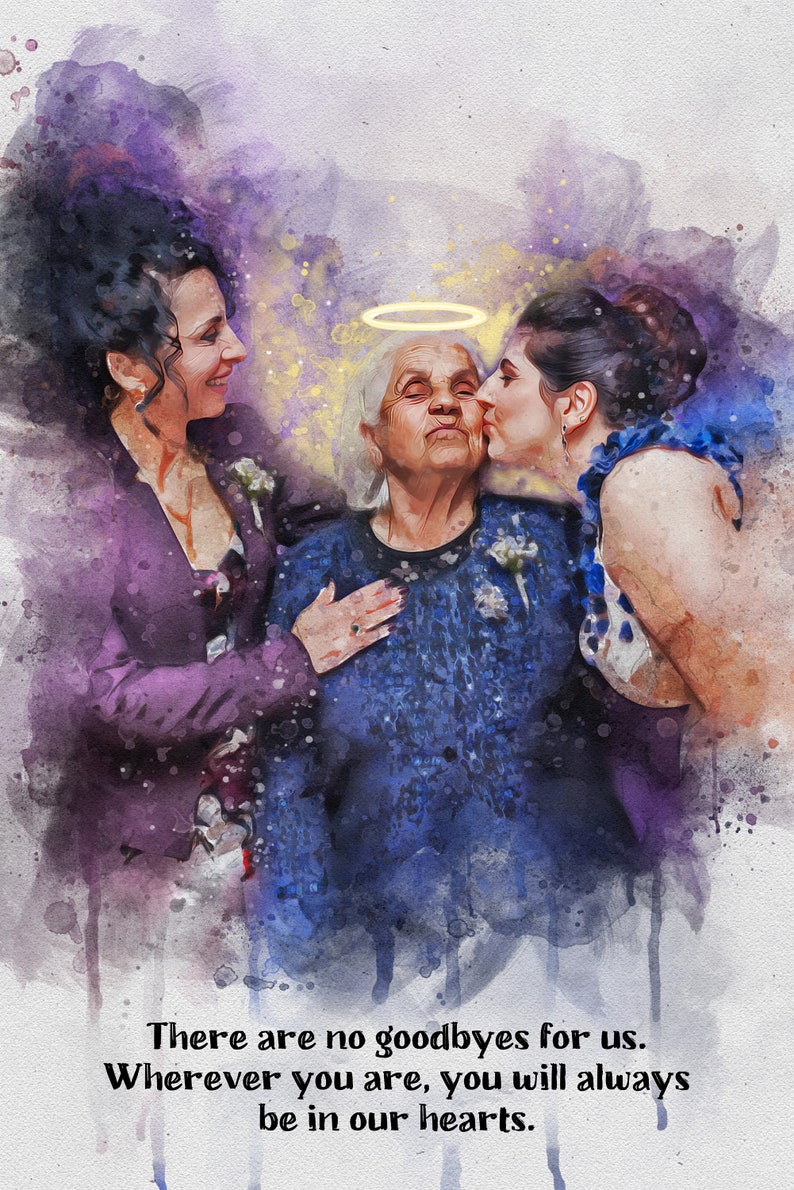 Add Deceased Love One to Photo Deceased Portrait From Photo in Loving ...